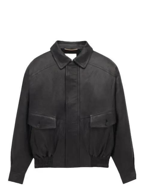Saint Laurent Zip-up Bomber Jacket - Black