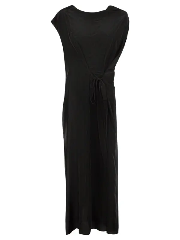 P.a.r.o.s.h Cowl Neck Midi Dress - Black