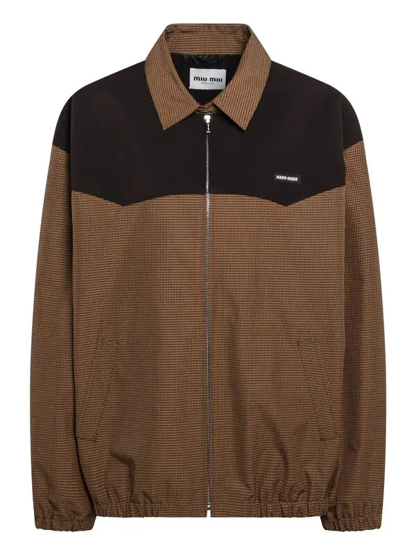 Miu Miu Oversized Blouson - Brown