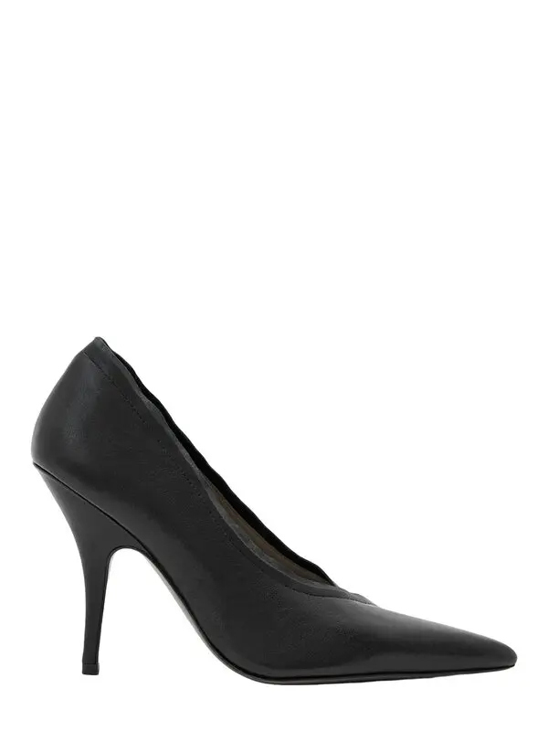 ALLSAINTS Vera Leather Pointed Toe Stiletto Pumps - Black