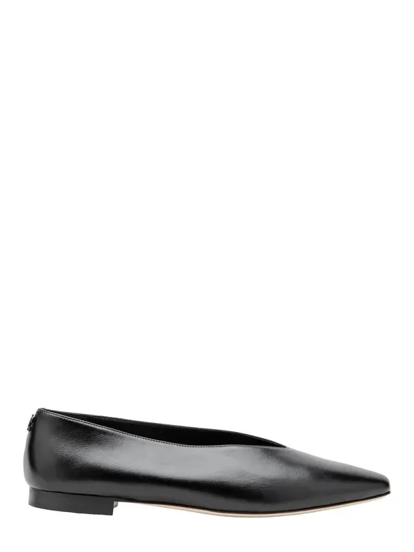 JIMMY CHOO Margot Ballet Flats In Leather - Black