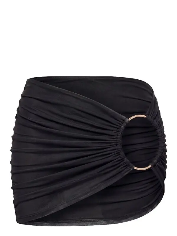 KHELA THE LABEL Don't Ring Twice Mesh Skirt - Black