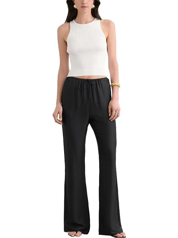 TOCCIN Nela Flared Pull-on Pants - Jet