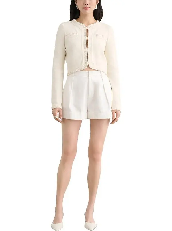 TOCCIN Nettie Flared Cardigan - Sandstone