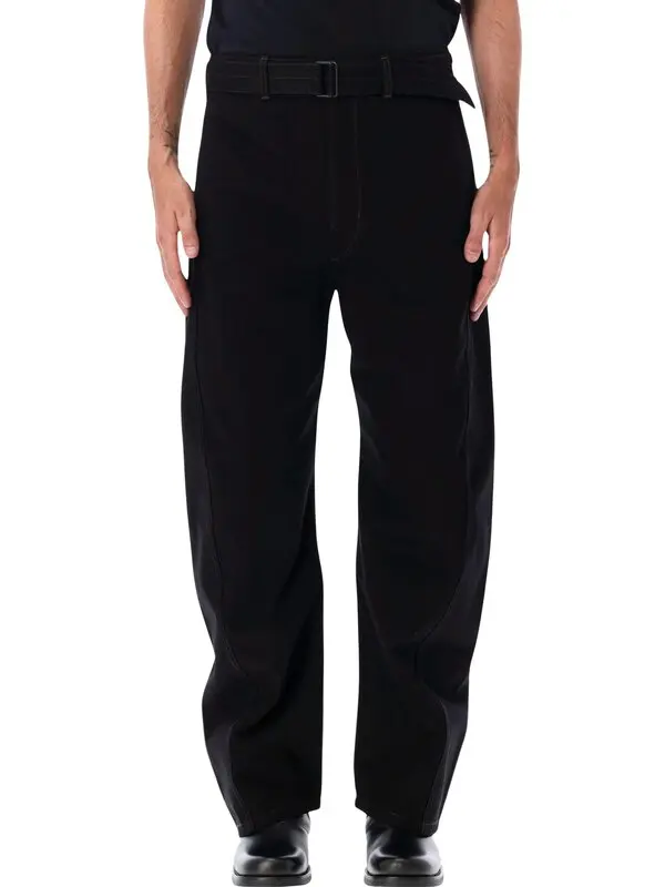 LEMAIRE Tailored Cotton Trousers - Nero