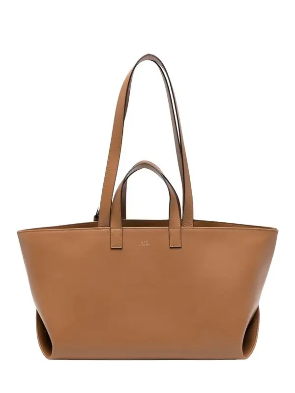 A.p.c. Mini Smooth Texture Top Handle Handbag With Pouch - Beige