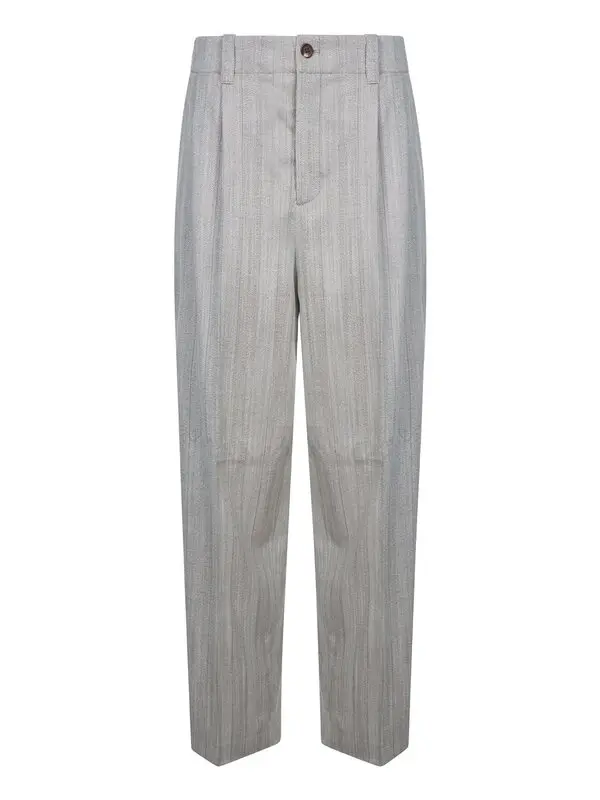 GOLDEN GOOSE Wool Jogging Pants - Grigio