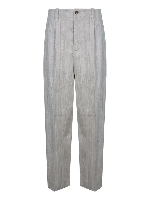 GOLDEN GOOSE Wool Jogging Pants - Grigio