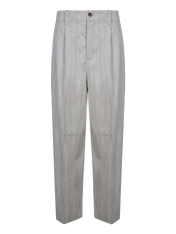 GOLDEN GOOSE Wool Jogging Pants - Grigio