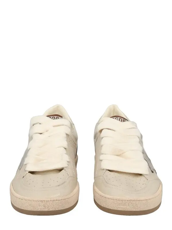 GOLDEN GOOSE Ball Star Sneakers In Bovine Leather - Beige