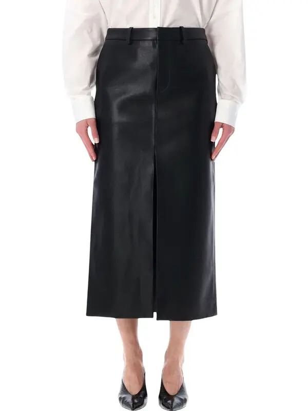 THE FRANKIE SHOP Maandbelle Pencil Midi Skirt - Nero