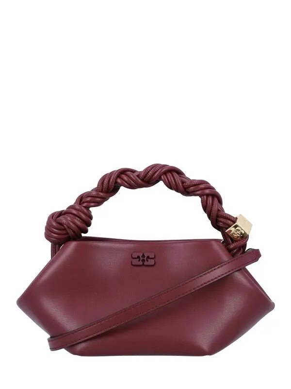 GANNI Twisted Handle Satchel - Viola