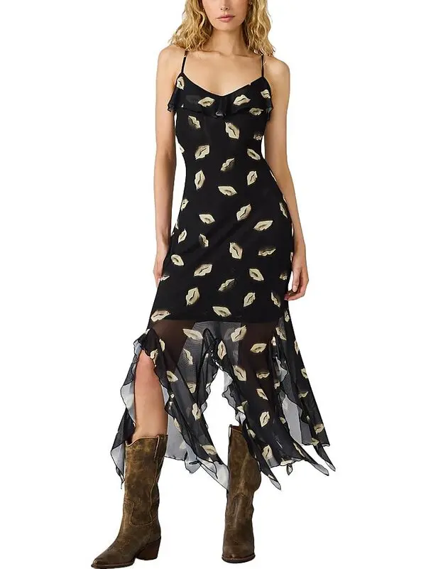 Steve Madden Mariane Printed Midi Dress - Midnight