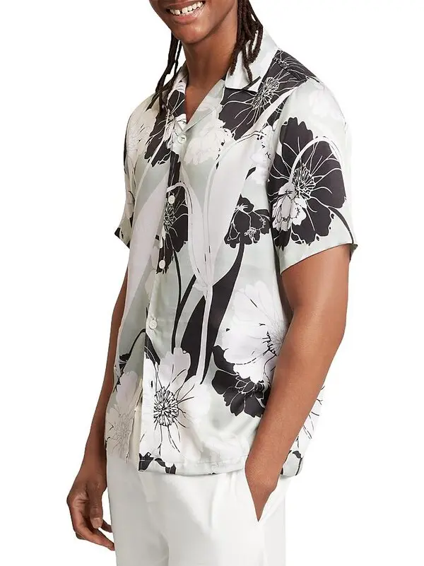 Ted Baker London Thorgan Bold Floral Shirt - Stone