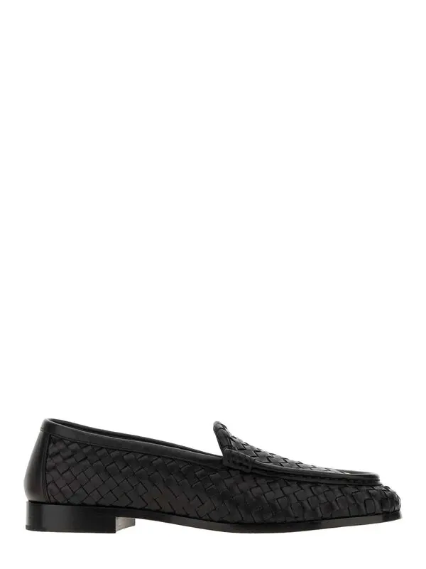 Bottega Veneta Leather Loafers - Black
