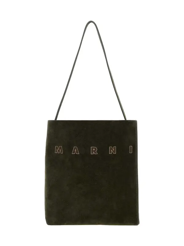 Marni Small Museo Shoulder Bag - Green