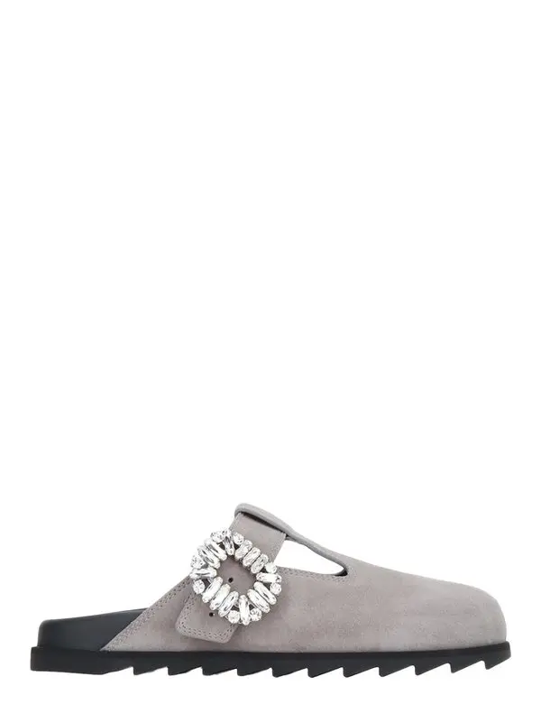 ROGER VIVIER Slidy Viv Closed T-strap Mule - Multicolor