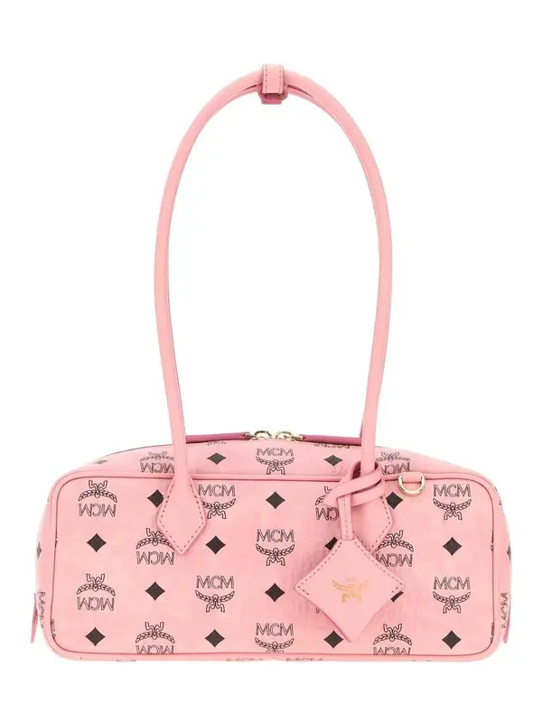 Mcm Printed Canvas Small Aren Shoulder Bag - Multicolor