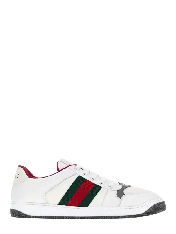 Gucci Nylon Screener Sneakers - White