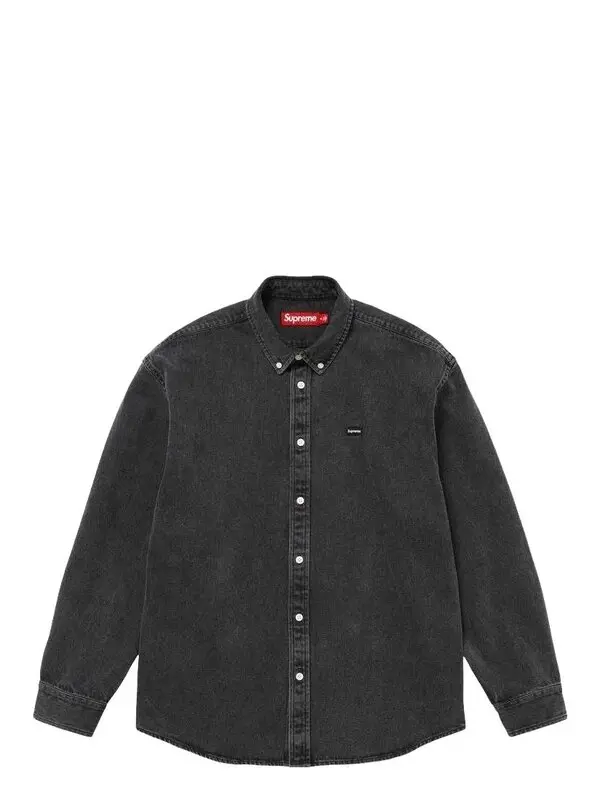 Supreme Ss26 Small Box Denim Shirt - Black