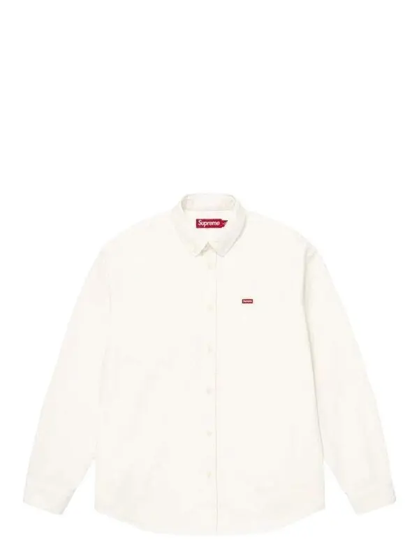 Supreme Ss26 Small Box Denim Shirt - White