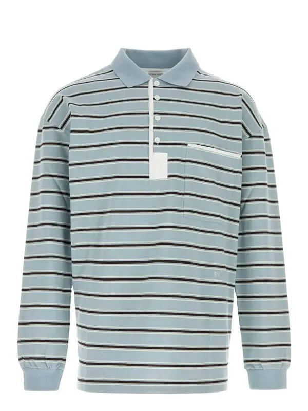 Bottega Veneta Embroidered Piquet Polo Shirt - Multicolor