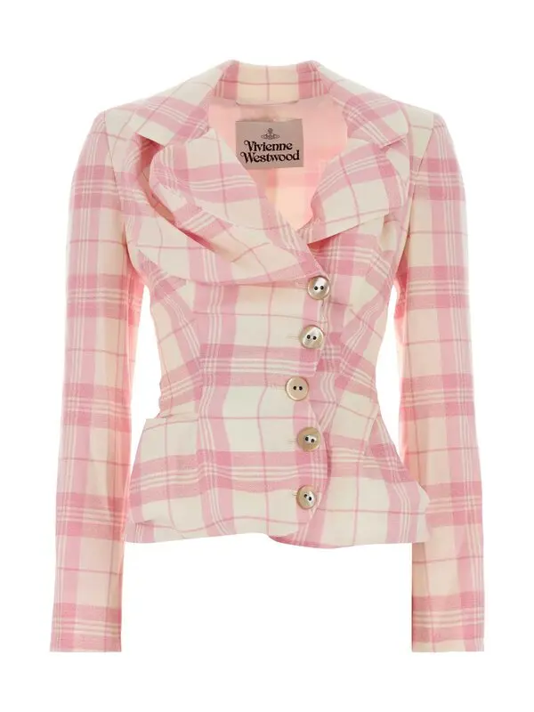 VIVIENNE WESTWOOD Embroidered Crepe Drunken Blazer - Multicolor