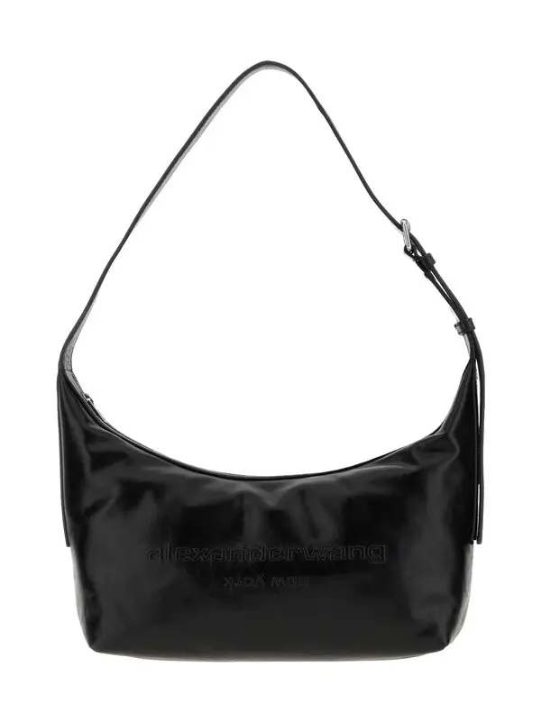 Alexander Wang Leather Shoulder Bag - Black