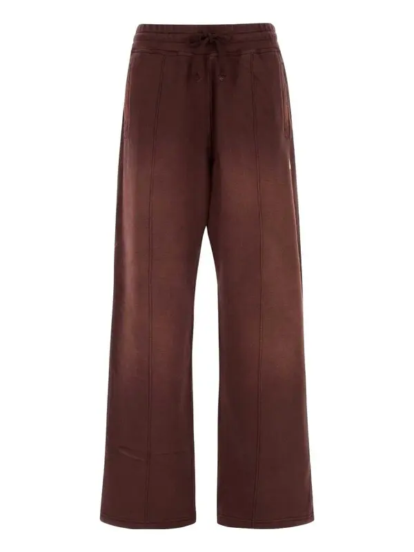 GOLDEN GOOSE Burgundy Cotton Joggers - Red