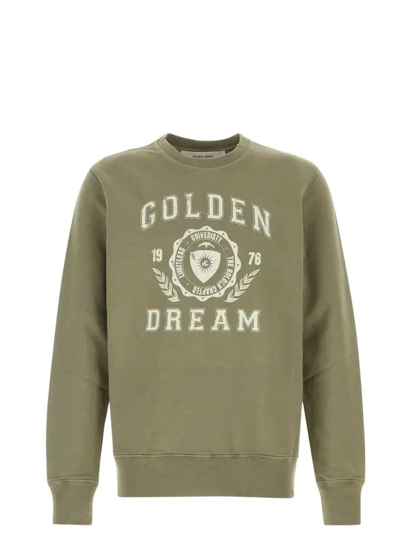 GOLDEN GOOSE Army Cotton Sweatshirt - Green