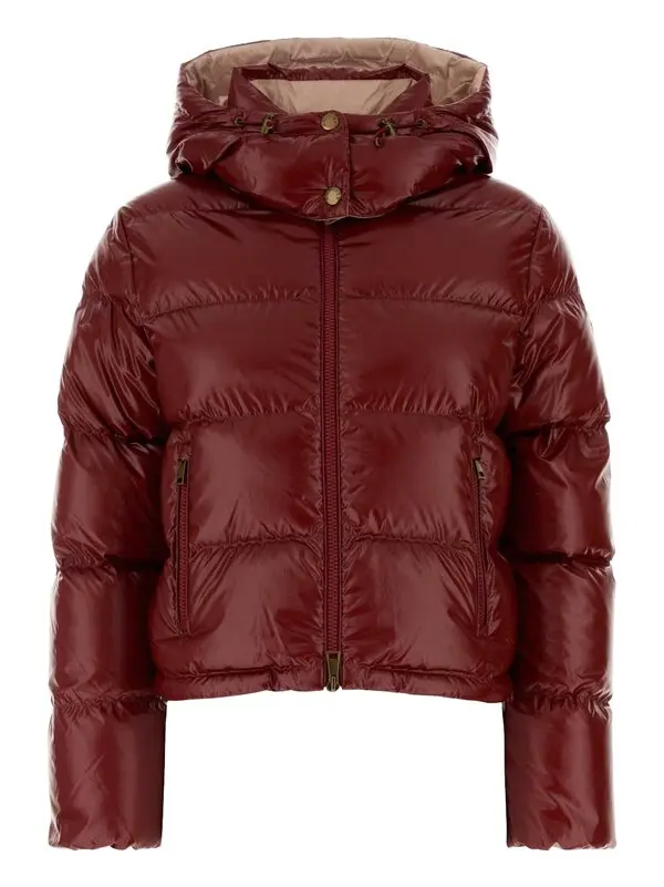 Moncler Nylon Niveole Down Jacket - Red