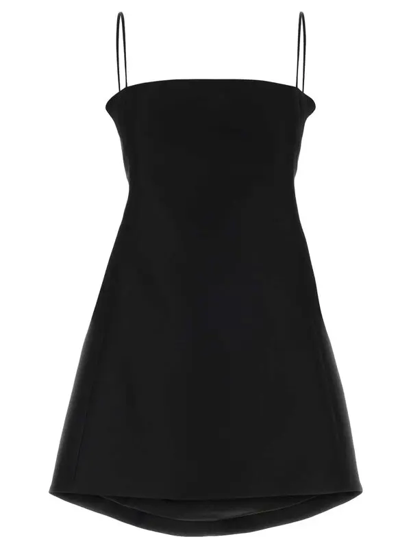 Balenciaga Wool Blend Mini Dress - Black