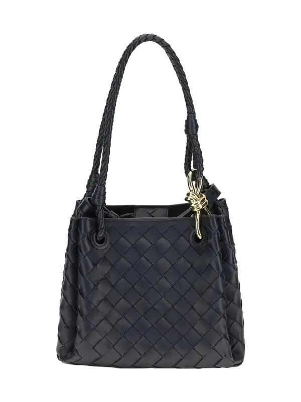 Bottega Veneta Mini Woven Leather Bag - Blue