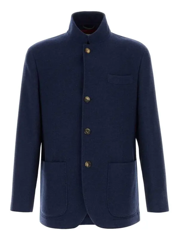 Brunello Cucinelli Cashmere Blazer - Blue