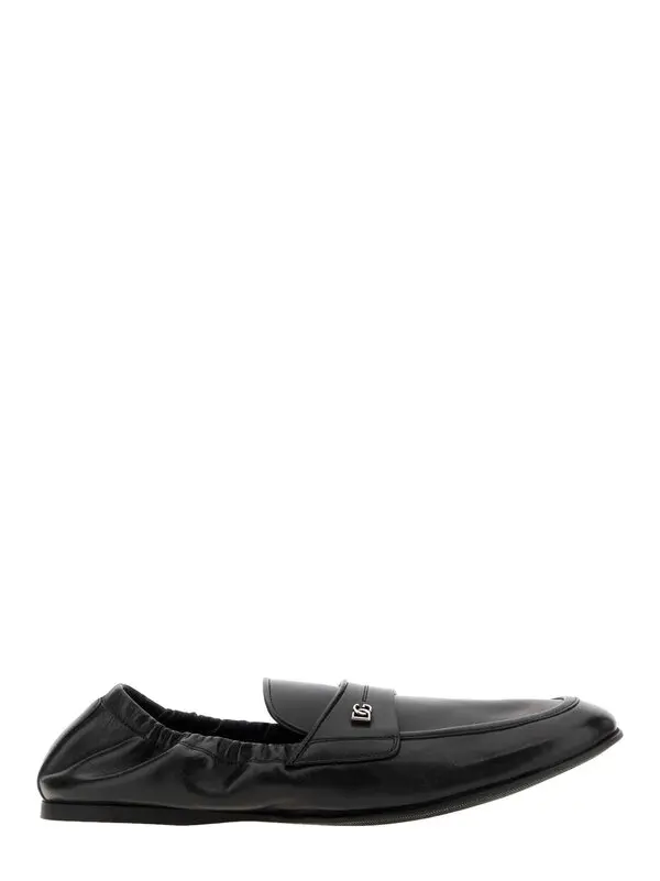 Dolce & Gabbana Leather Loafers - Black