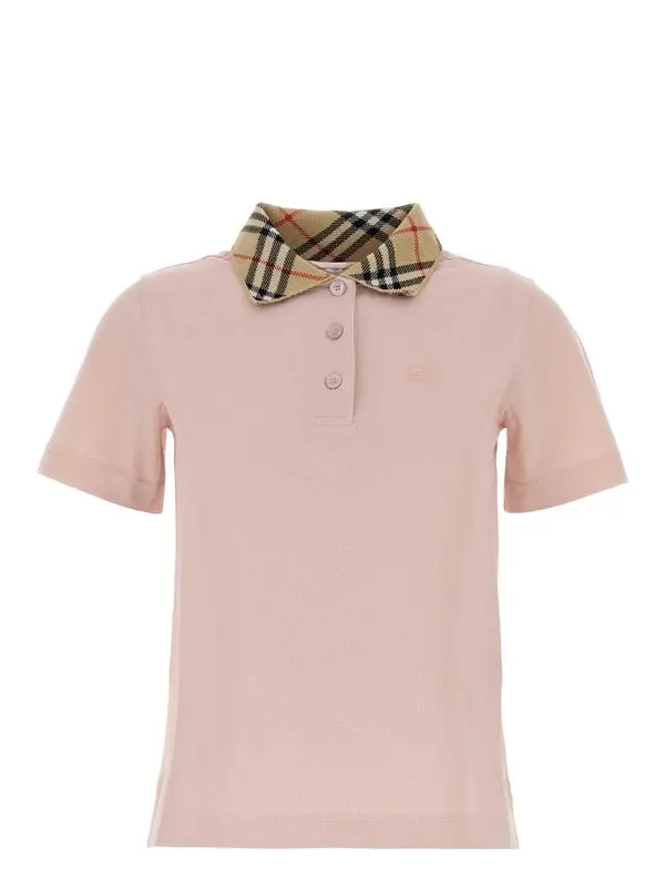 Burberry Piquet Polo Shirt - Pink