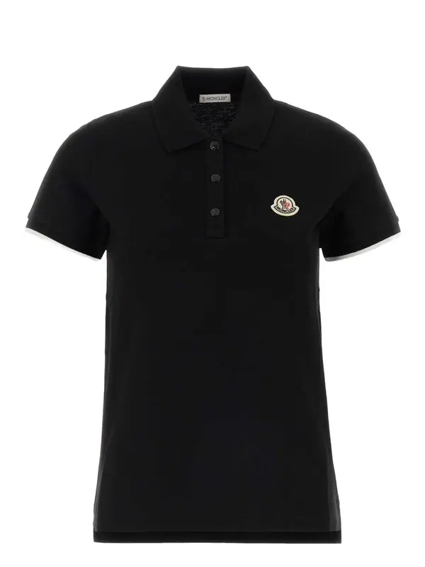 Moncler Pique Polo Shirt - Black