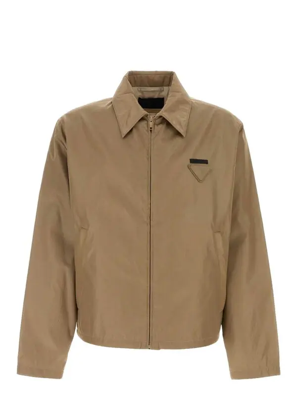 Prada Nylon Jacket With Classic Collar - Multicolor