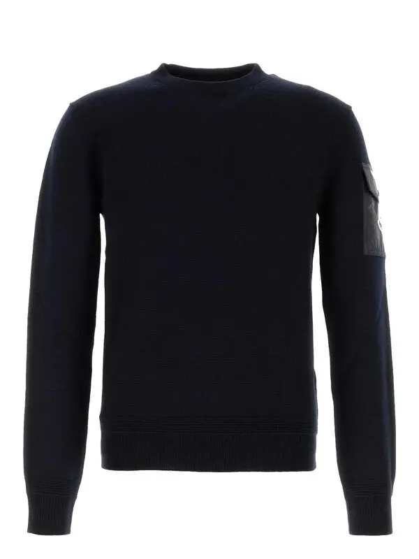 Moncler Midnight Blue Wool Sweater - Black