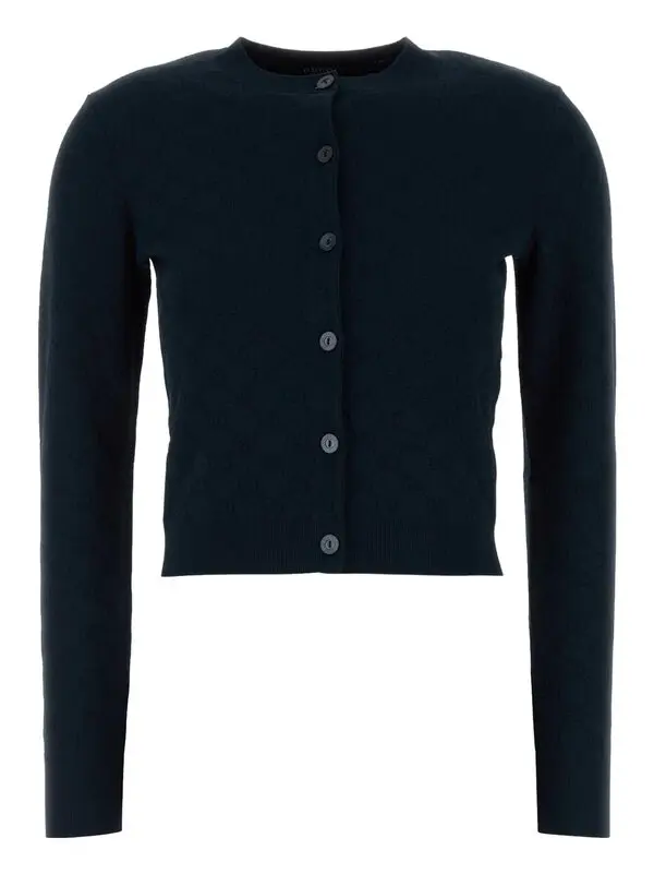 Gucci Navy Knit Cardigan - Blue