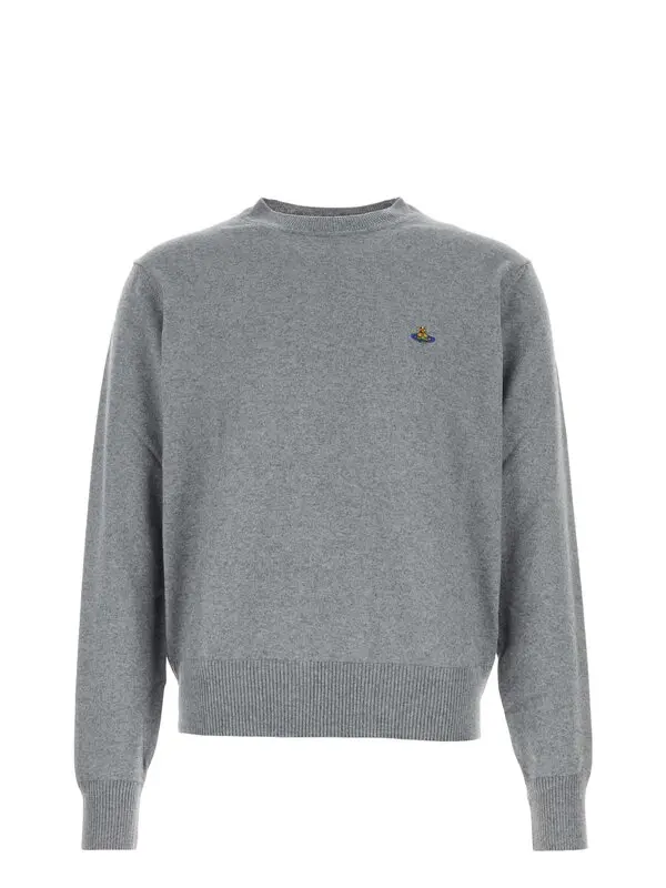 VIVIENNE WESTWOOD Alex Crewneck Sweater - Gray