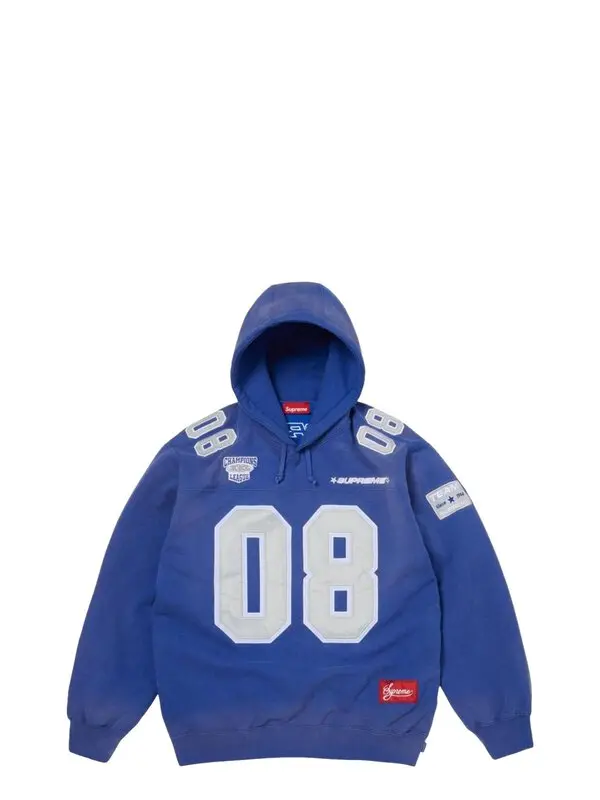 Supreme Ss26 Football Jersey Hooded Sweatshirt - Royal