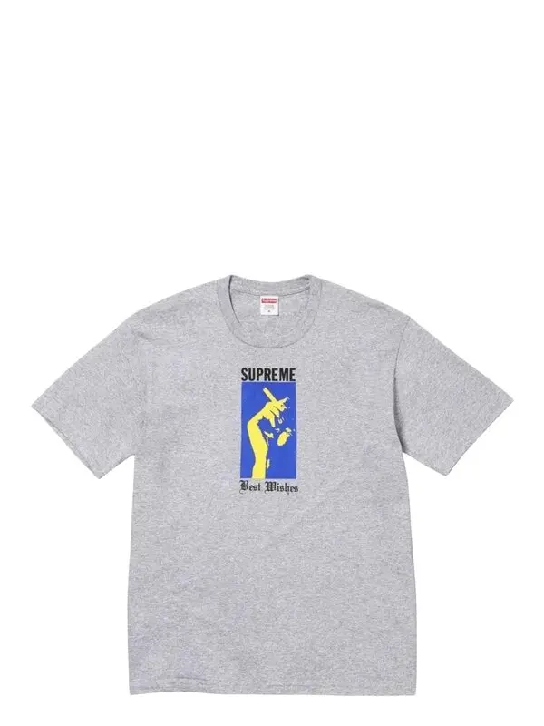 Supreme Ss26 Wish T-shirt - Heather Grey