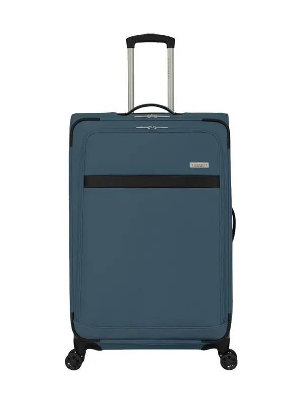 WALLYBAGS Stratford Softside Large Checked Spinner Luggage - Teal