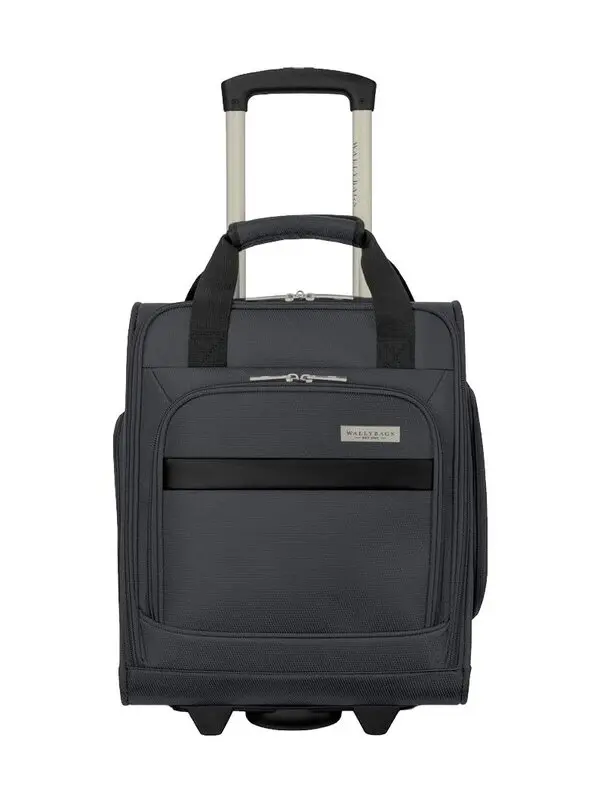 WALLYBAGS Stratford Softside 16" Underseat Carry On Luggage - Graphite