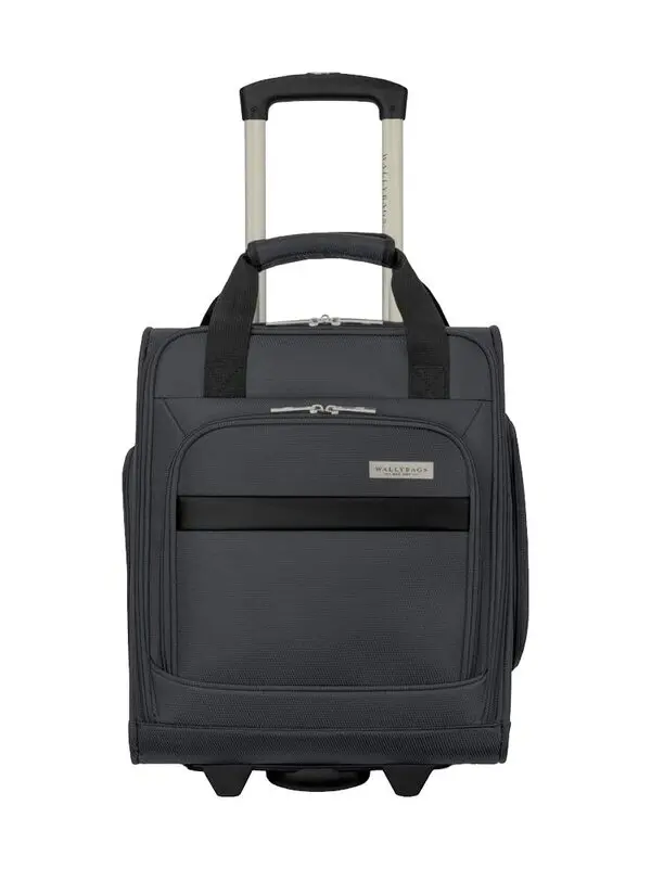 WALLYBAGS Stratford Softside 16" Underseat Carry On Luggage - Graphite