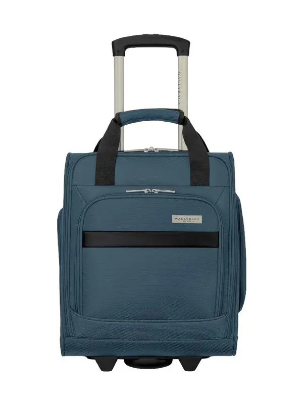 WALLYBAGS Stratford Softside 16" Underseat Carry On Luggage - Teal