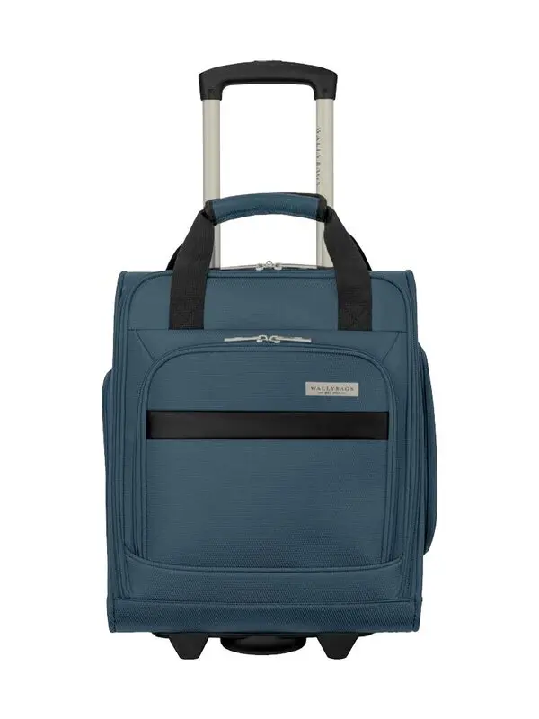 WALLYBAGS Stratford Softside 16" Underseat Carry On Luggage - Teal
