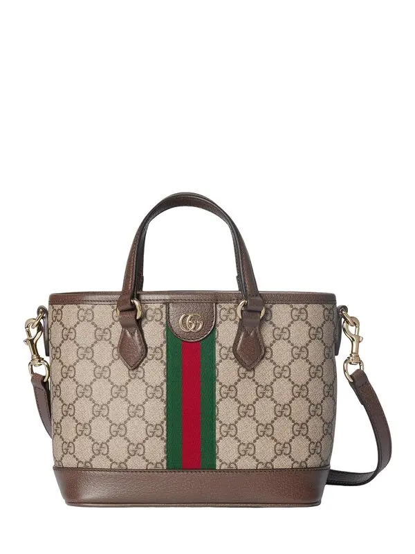 Gucci Ophidia Small Tote Bag - Beige/dark Brown