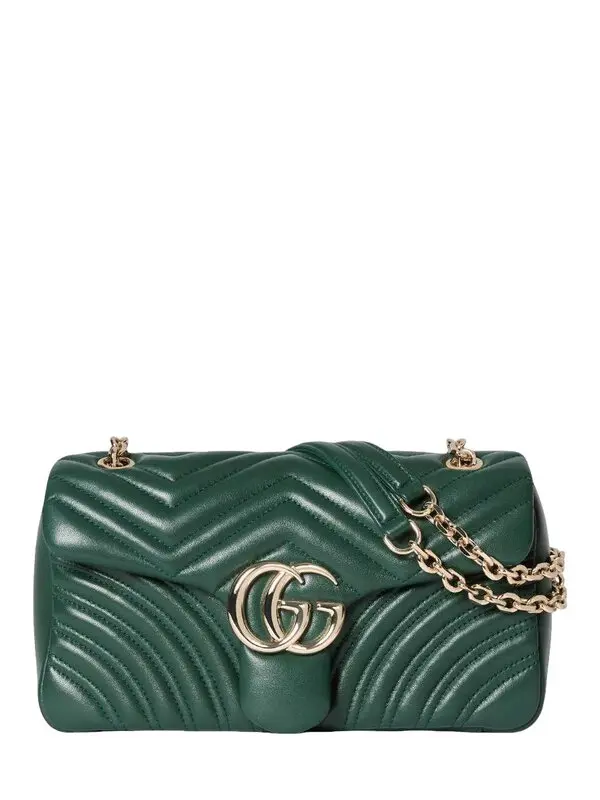 Gucci Gg Marmont Medium Shoulder Bag - Green